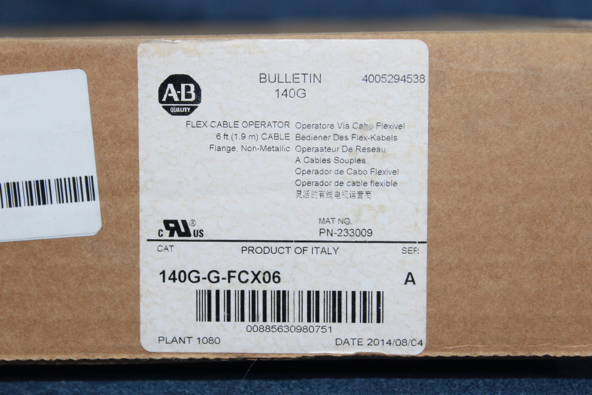 New Sealed Box | Allen-Bradley | 140G-G-FCX06 | – Eigen Industrial