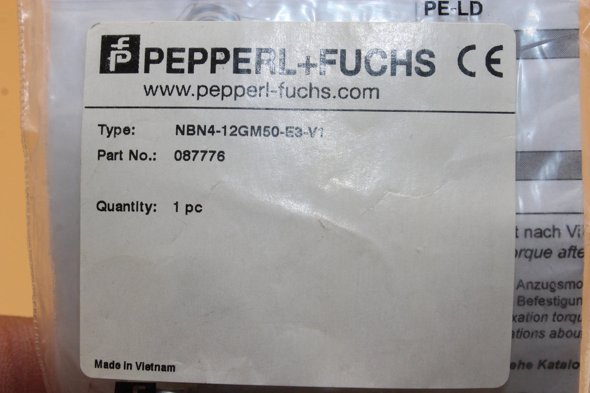 New Pepperl Fuchs Nbn4 12gm50 E2 Vi Eigen Industrial Llc