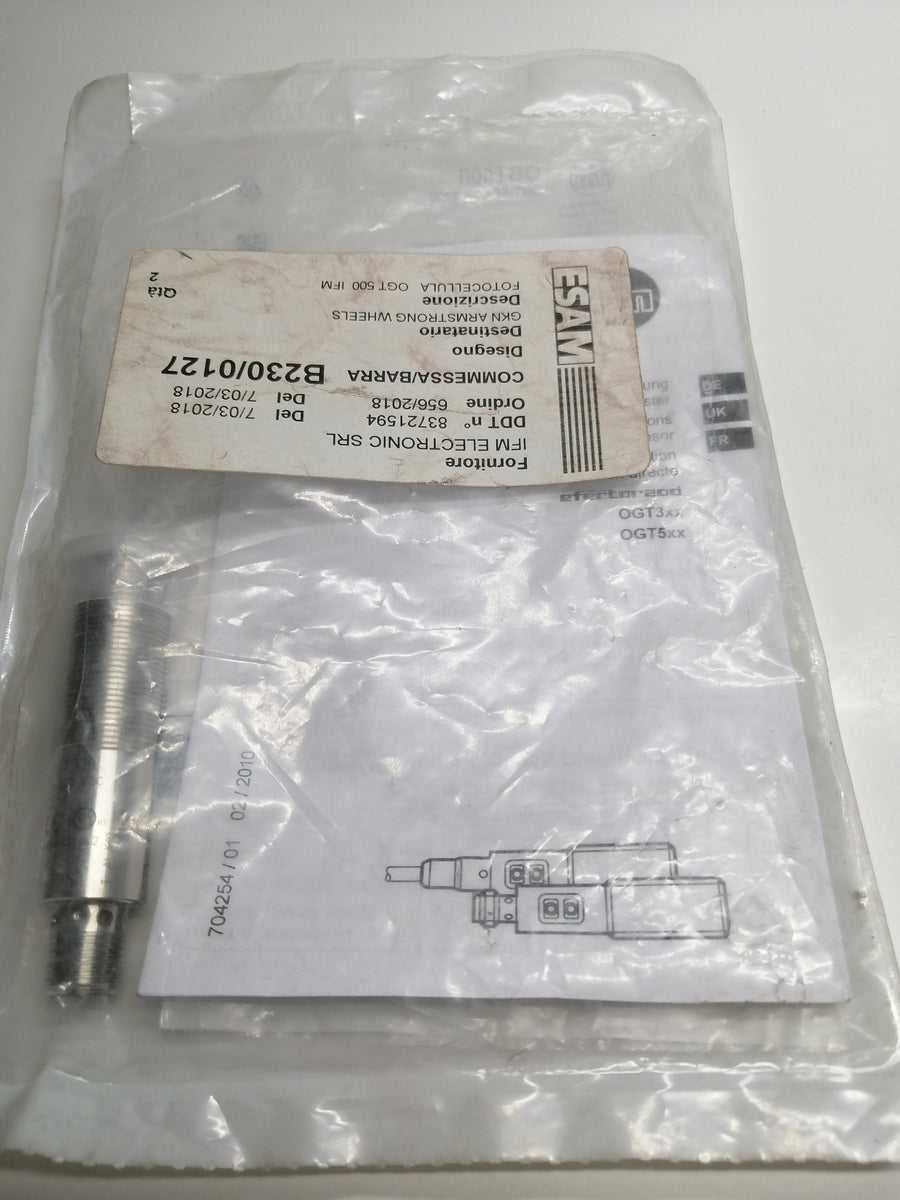 New | IFM | OGT500 | IFM OGT500 Photoelectric 2-800 MM 10-36VDC – Eigen ...
